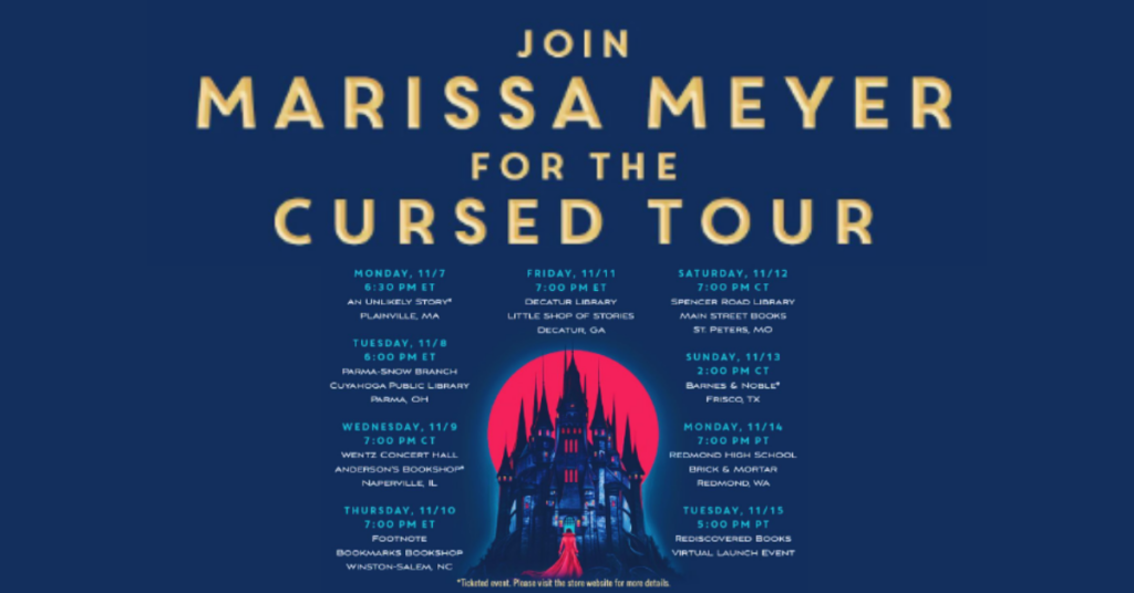 Cursed Tour News! - Marissa Meyer